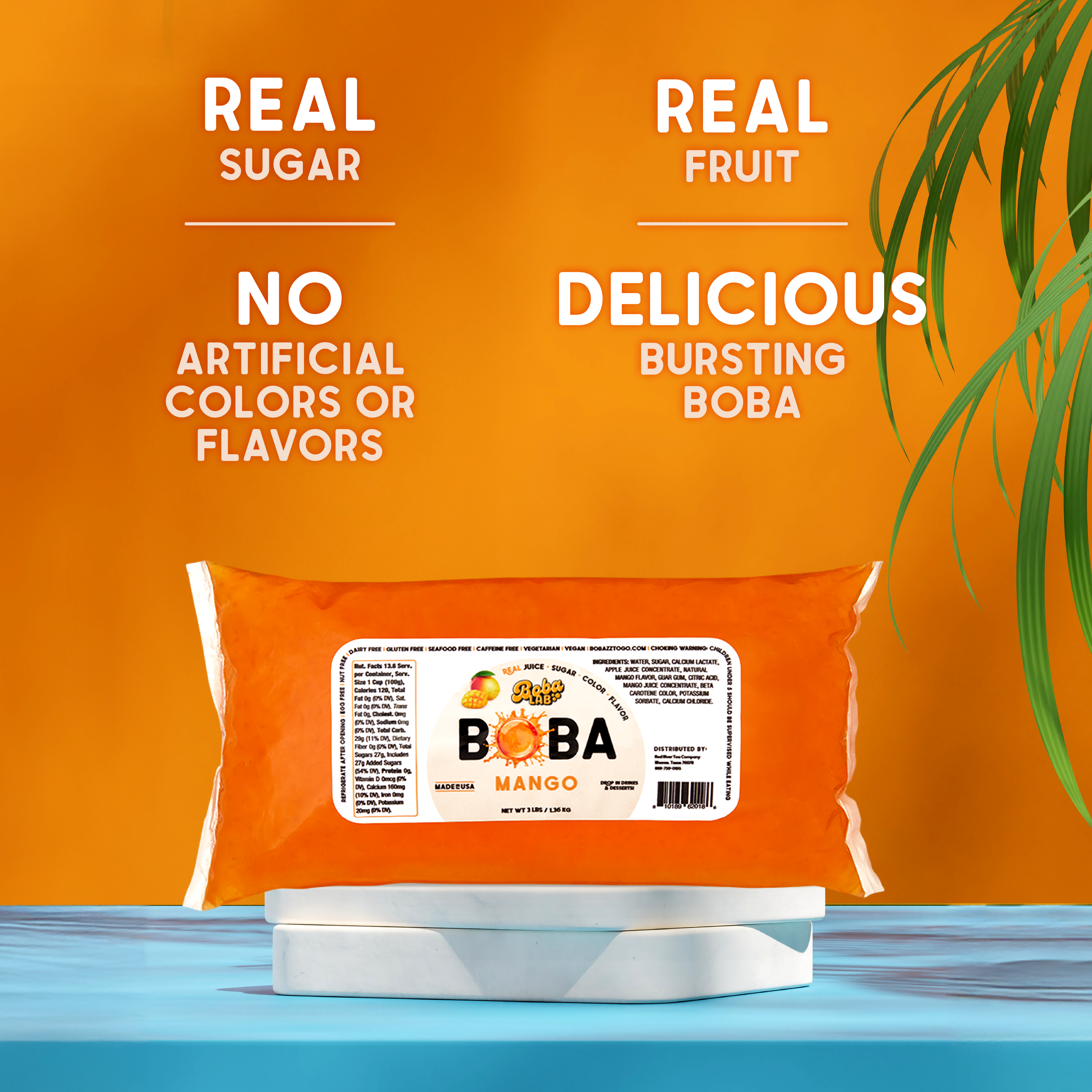 Bobazz To Go Bulk Boba Mango 3 lbs - Case of 9 – Boba Beverage Innovations