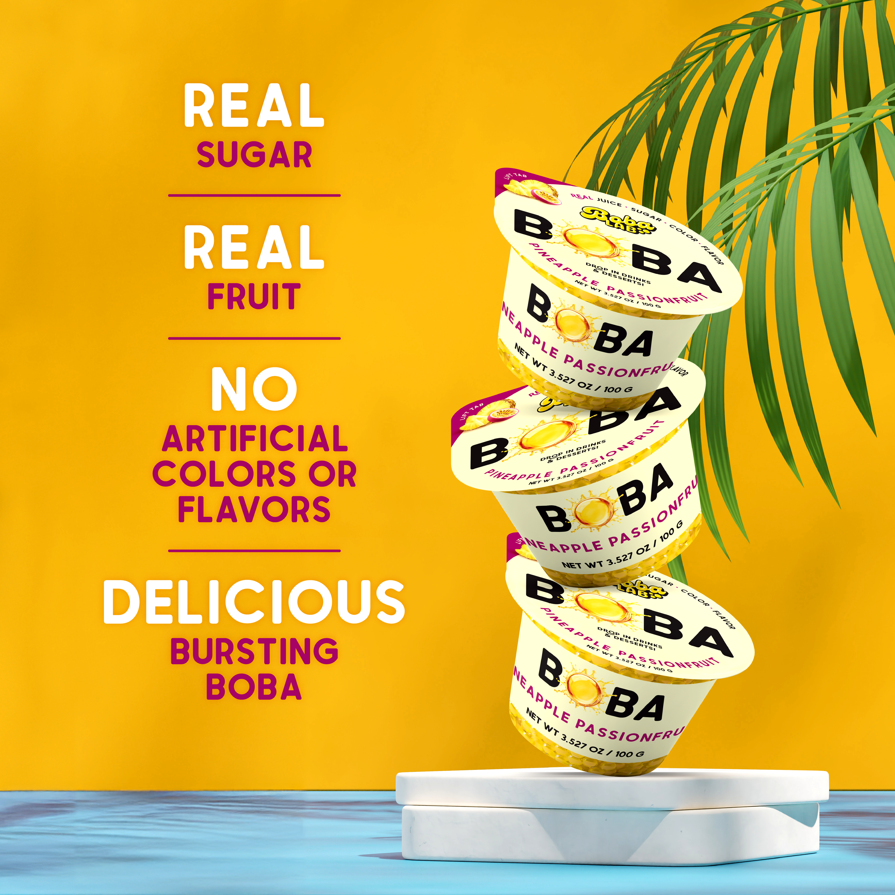 Bobazz To Go Boba Cup Pineapple Passionfruit 100g - Case of 32 – Boba ...